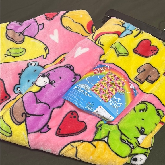 Care Bears | Bedding | Care Bears Pizza Colorful Plush Blanket With ...